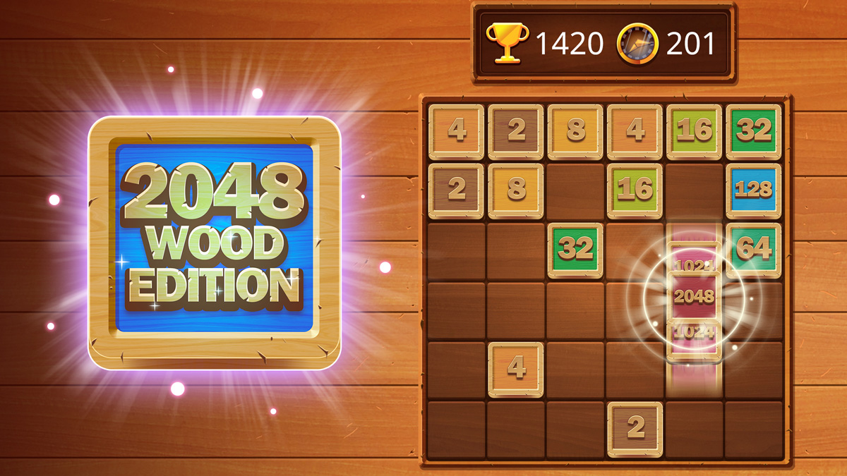 2048 Wood Edition 🕹️ Gioca Gratis su Play123