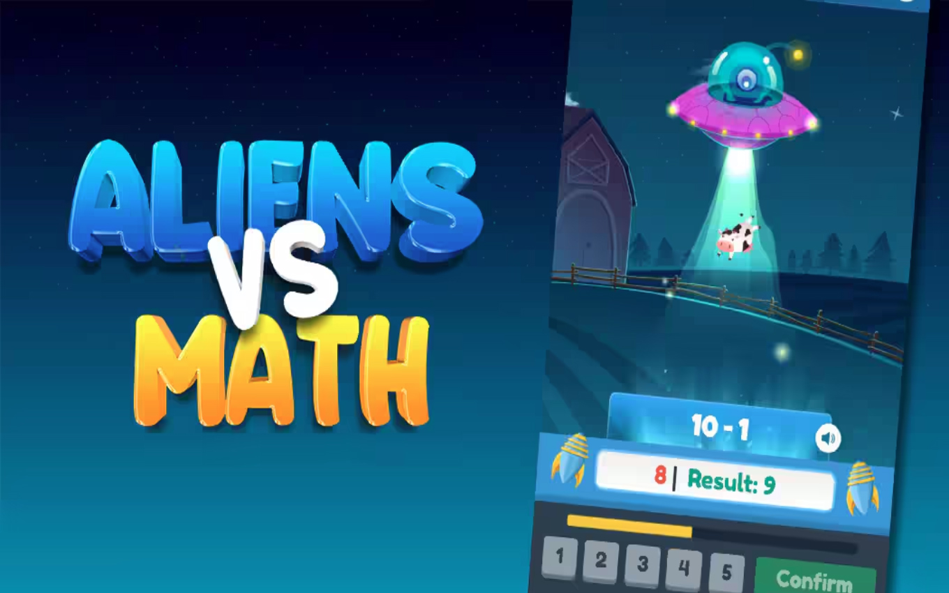 Aliens vs Math 🕹️ Gioca Gratis su Play123