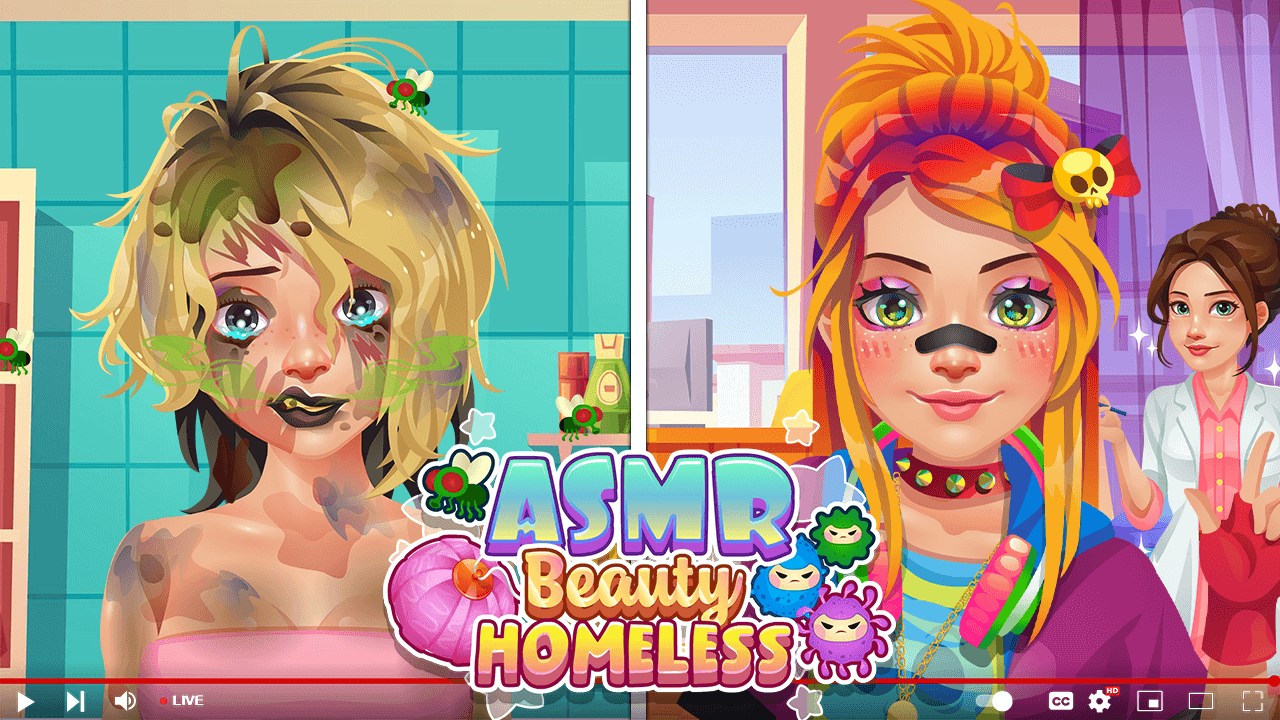 ASMR Beauty Homeless 🕹️ Gioca Gratis su Play123