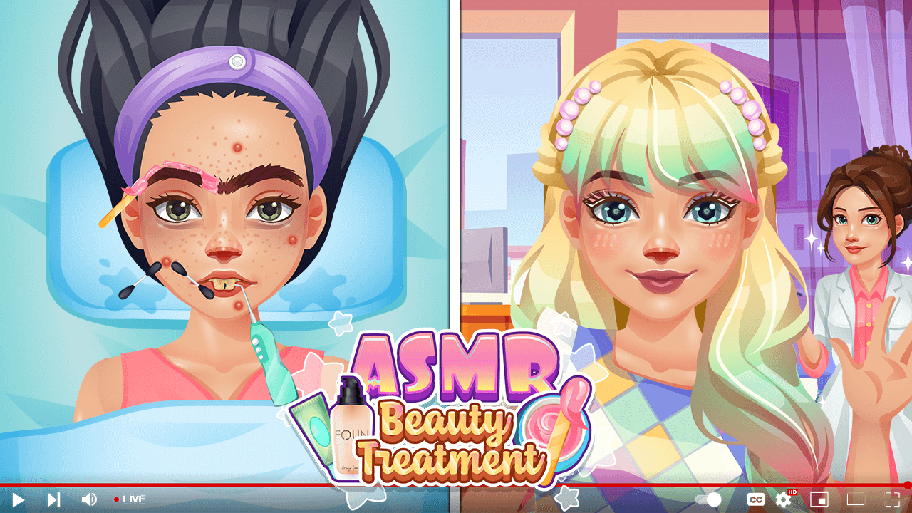 ASMR Beauty Treatment 🕹️ Gioca Gratis su Play123