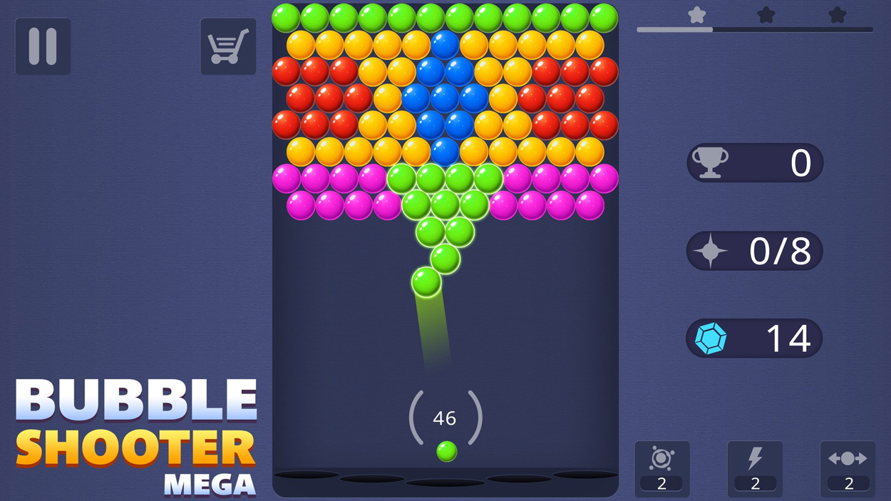 Bubble Shooter Mega 🕹️ Gioca Gratis su Play123