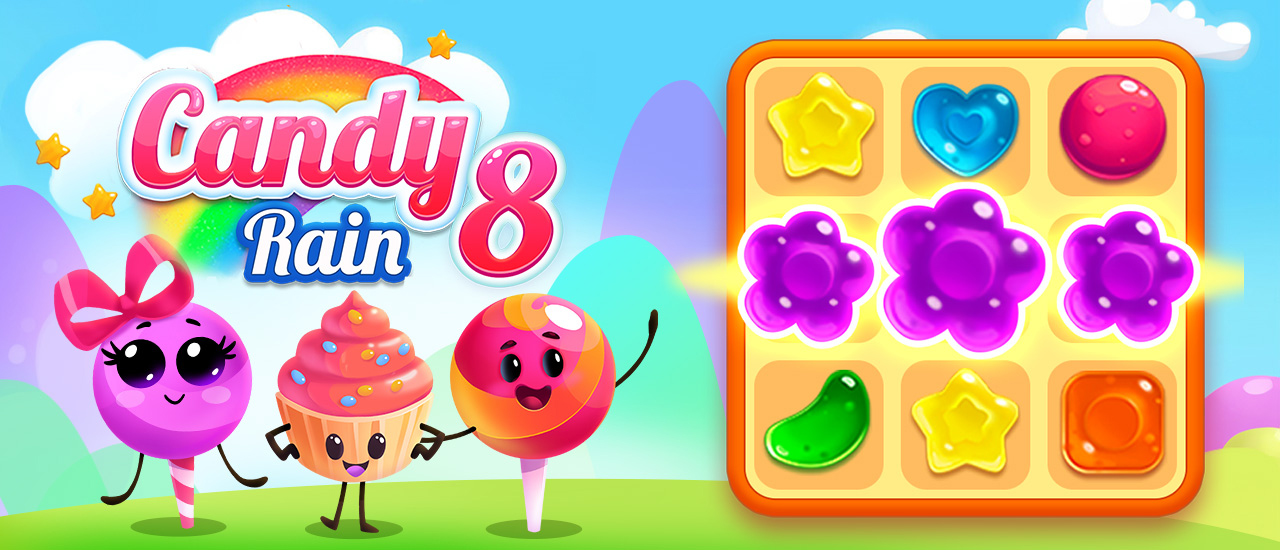 Candy Rain 8 🕹️ Gioca Gratis su Play123