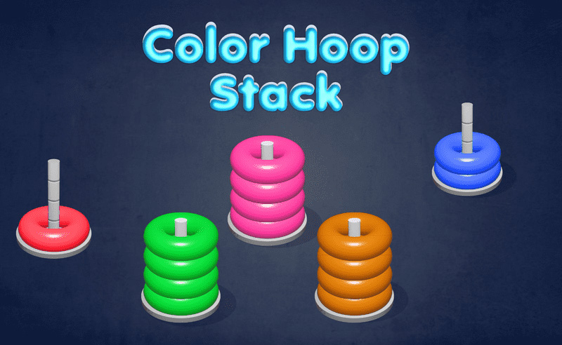 Color Hoop Stack 🕹️ Gioca Gratis su Play123