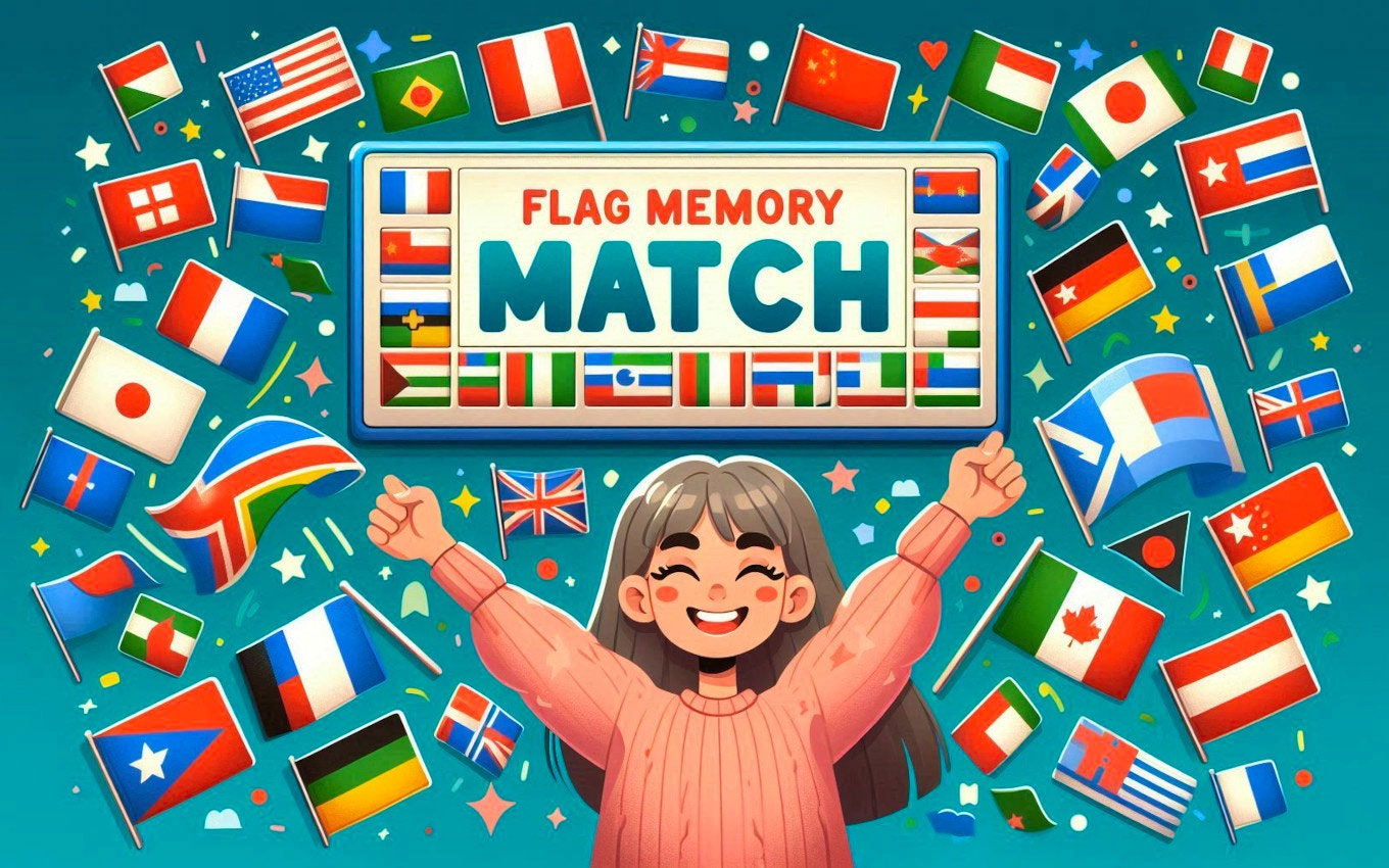 Flag Memory Match 🕹️ Gioca Gratis su Play123