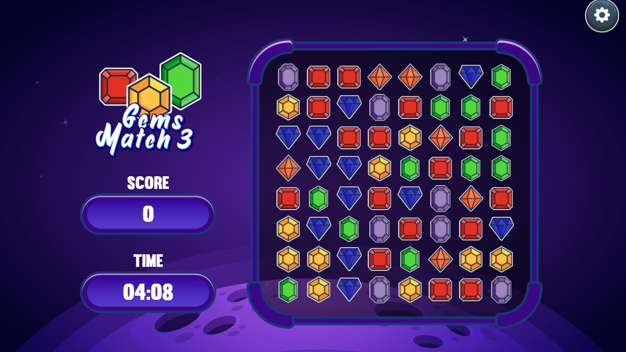 Gems Match 3 🕹️ Gioca Gratis su Play123