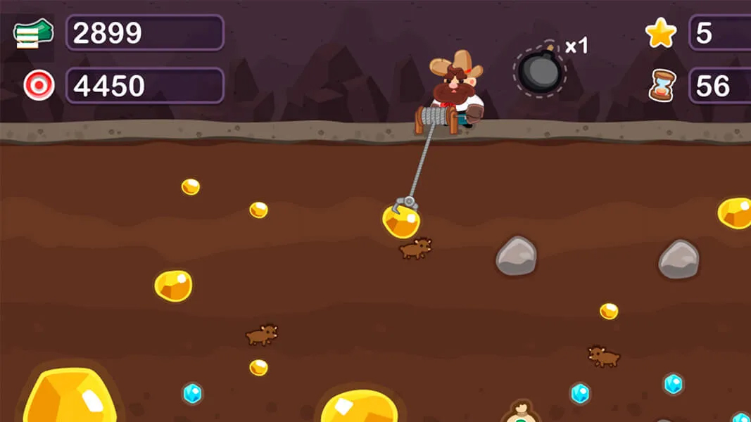 Gold Miner Tom 🕹️ Gioca Gratis su Play123