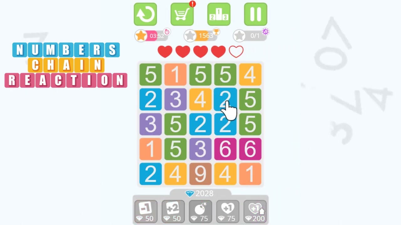 Numbers Chain Reaction 🕹️ Gioca Gratis su Play123