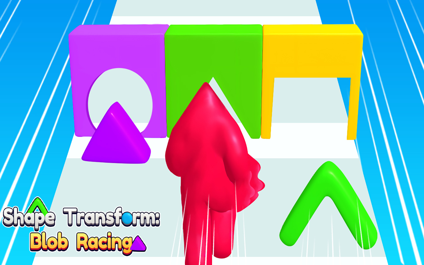Shape Transform: Blob Racing 🕹️ Gioca Gratis su Play123